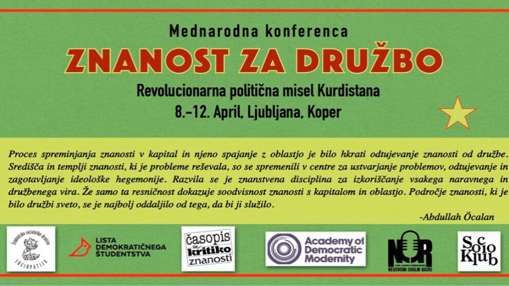 Li ser felsefeya Abdullah Ocalan wê li Slovenyayê konferans bê ...